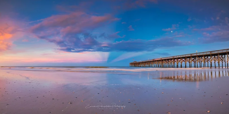pawleys island pier a fine art beach panoramic photography print ...